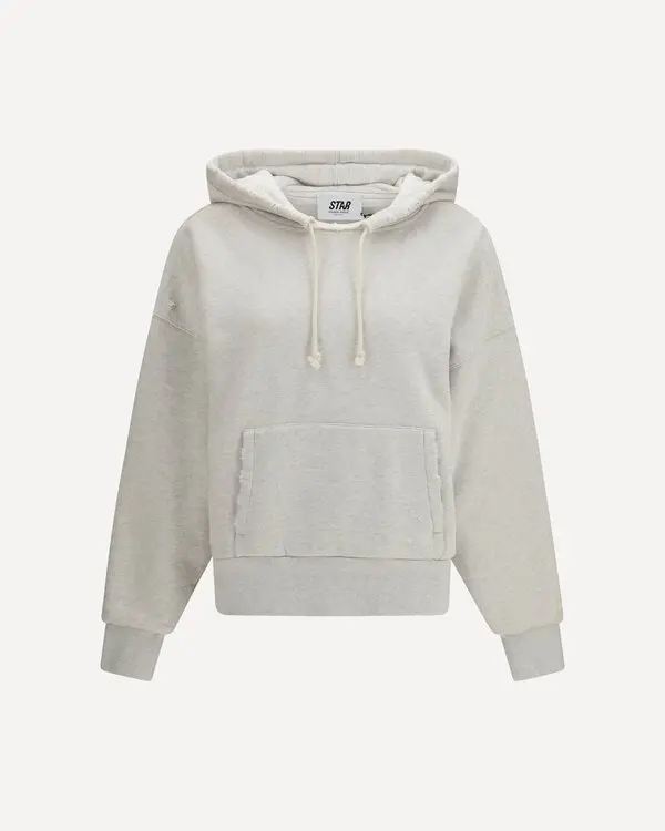 GOLDEN GOOSE Star Hooded Sweatshirt - Grey