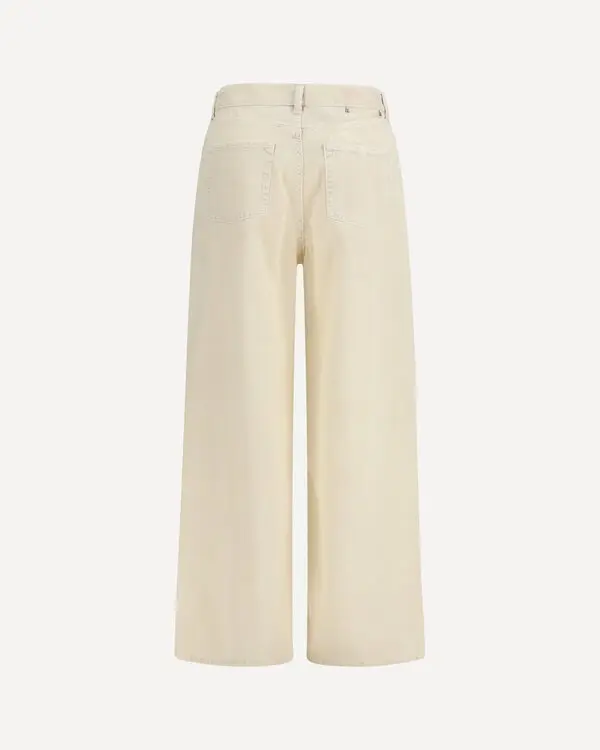 GOLDEN GOOSE Wide-leg Cotton Denim Jeans - Yellow