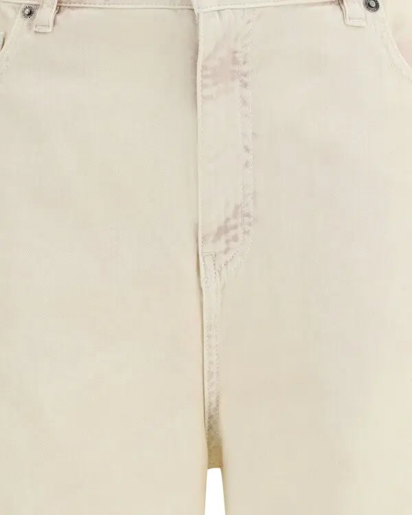 GOLDEN GOOSE Wide-leg Cotton Denim Jeans - Yellow