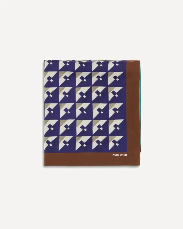 Miu Miu Geometric Print Scarf