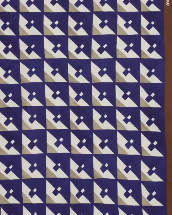 Miu Miu Geometric Print Scarf