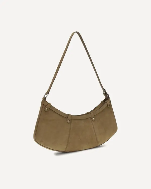 Pinko Suede Large Pocket Body Shoulder Bag
