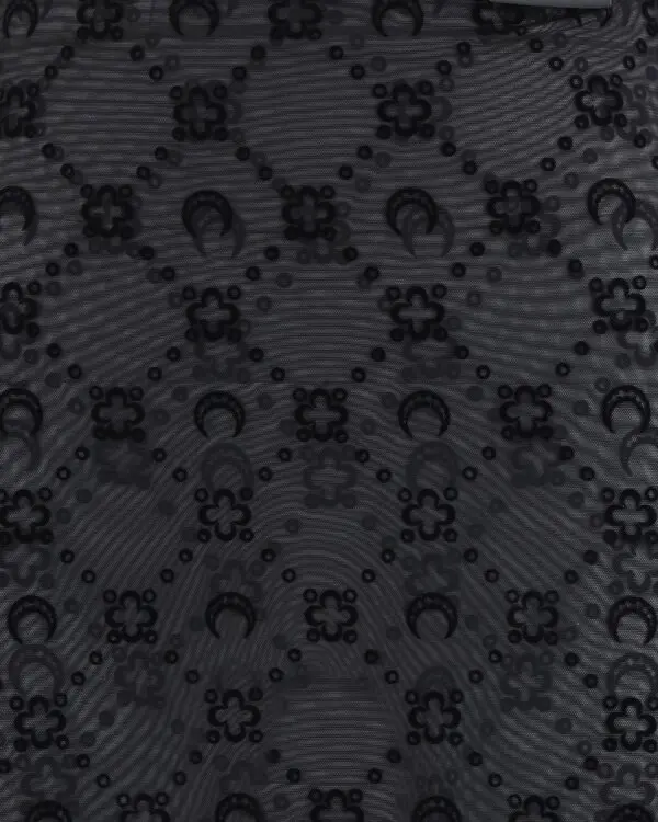 MARINE SERRE Moonogram Mesh Flock Pant-skirt