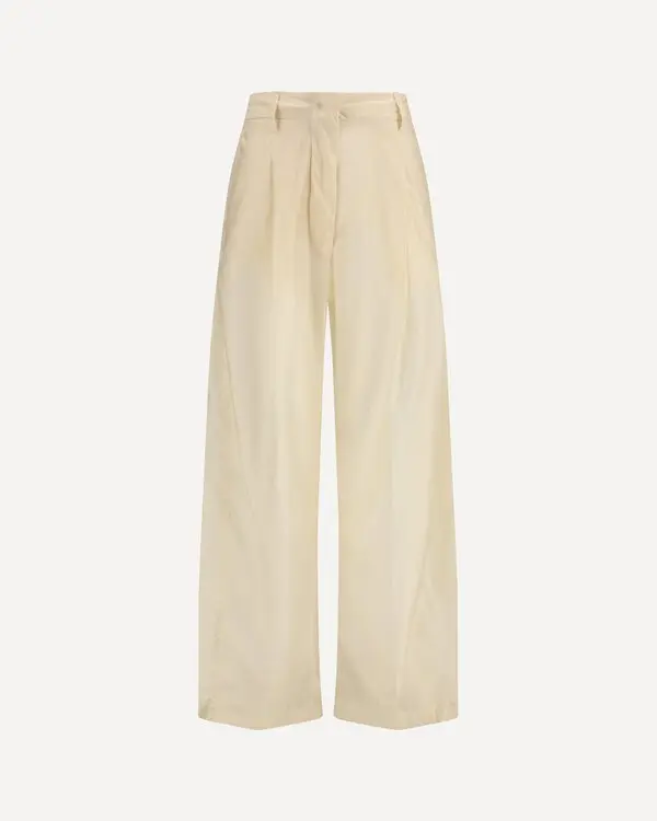 THE LATEST Billie Wide Leg Trousers - Cream
