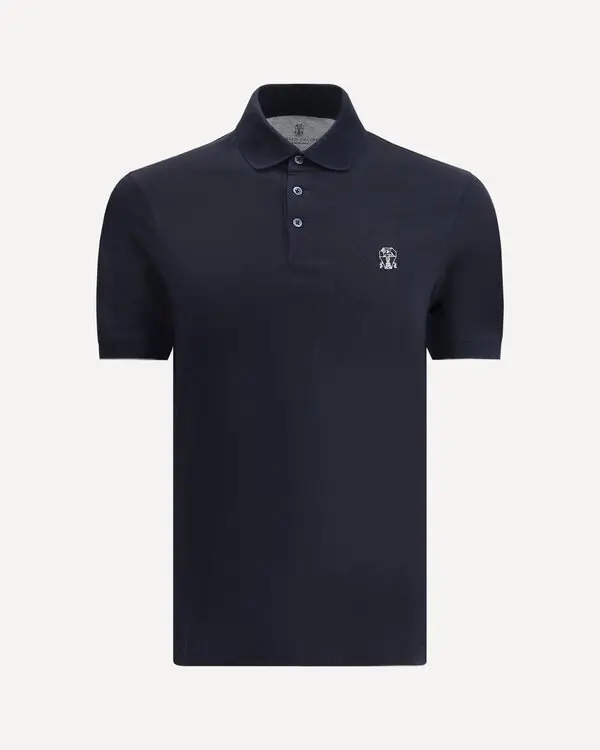 Brunello Cucinelli Cotton Polo - Blue