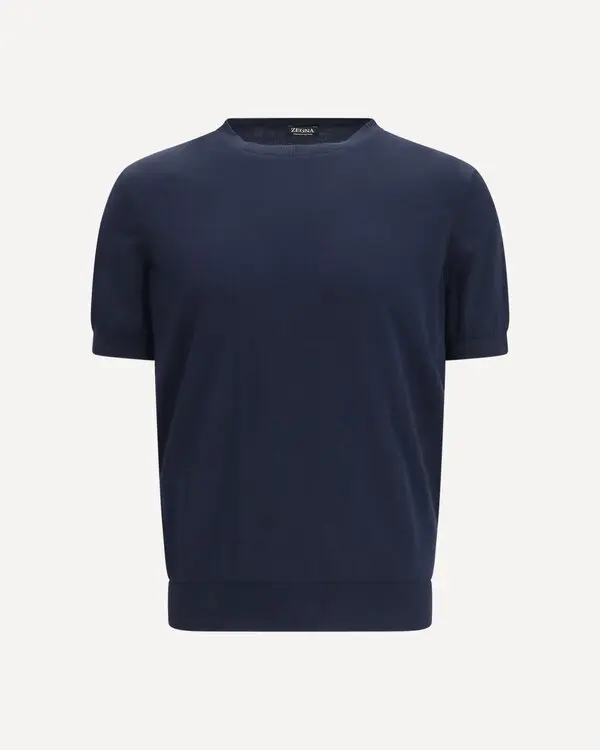 Zegna Short-sleeved Knit T-shirt