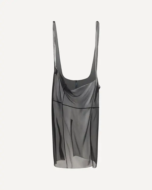 Prada Cigaline Midi Skirt With Suspender Straps - Black