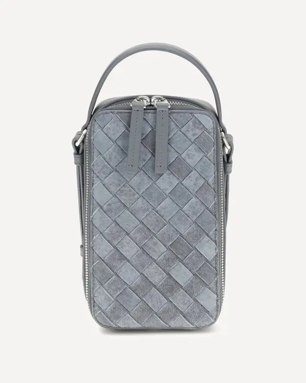 Bottega Veneta Woven Phone Case - Light Blue