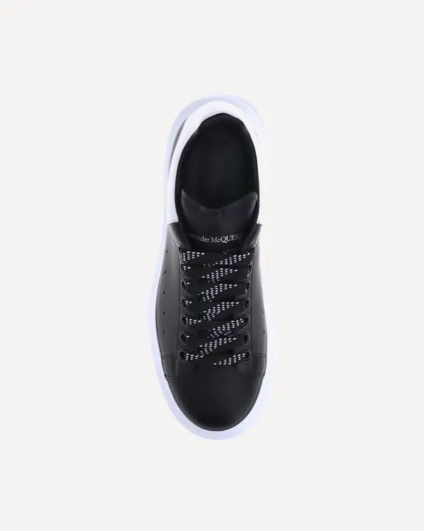 Alexander McQueen Leather Platform Sneakers - Black