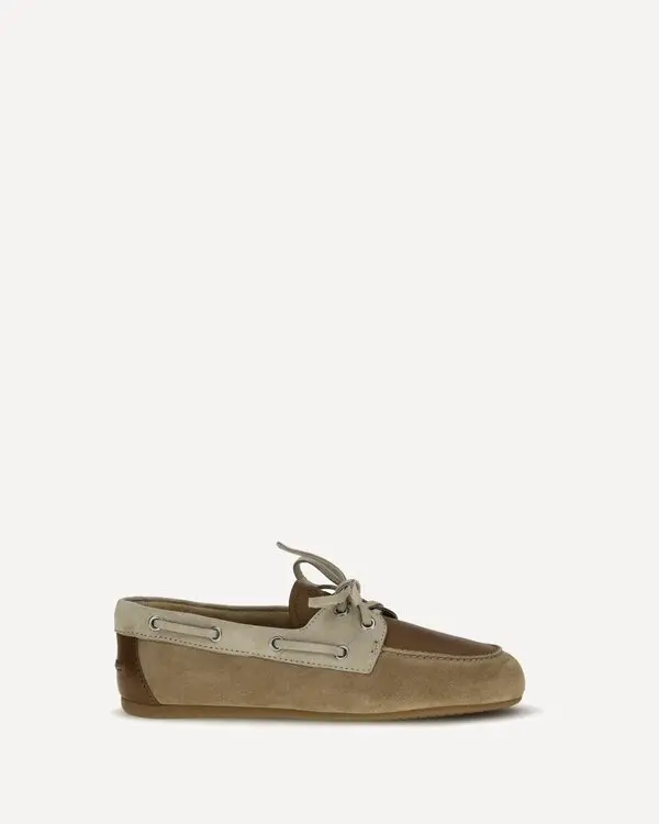 Miu Miu Leather And Suede Loafers
