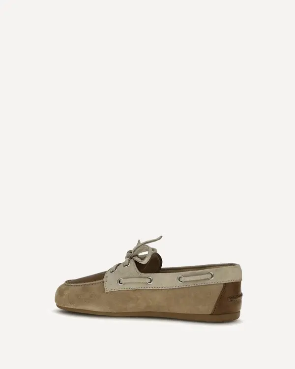 Miu Miu Leather And Suede Loafers
