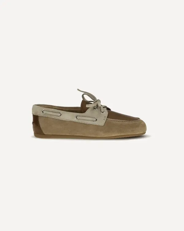 Miu Miu Leather And Suede Loafers