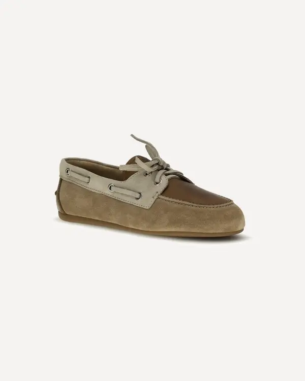 Miu Miu Leather And Suede Loafers