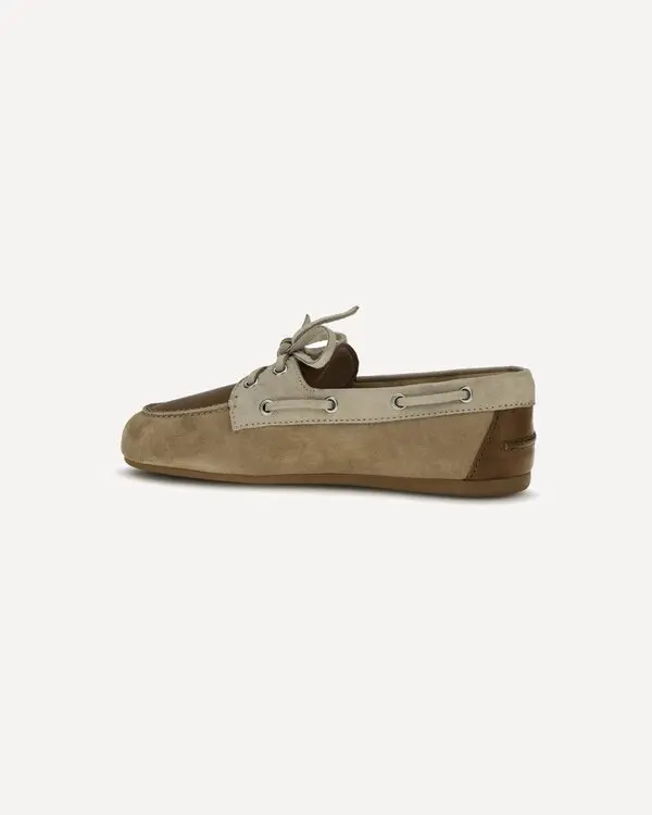 Miu Miu Leather And Suede Loafers