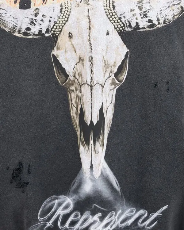 REPRESENT British Cowboys Skull Graphic Hoodie
