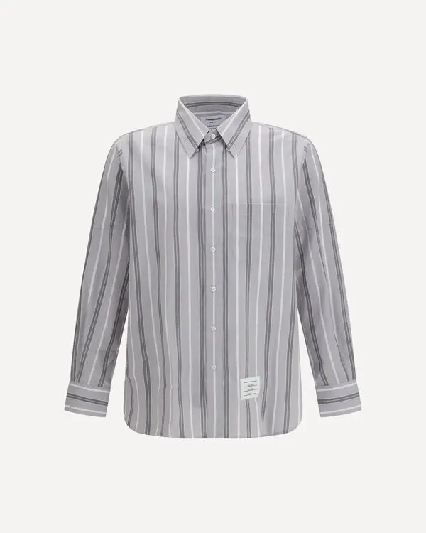 Thom Browne Madras Striped Armband Shirt