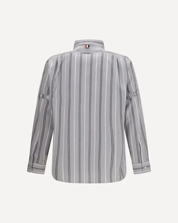 Thom Browne Madras Striped Armband Shirt