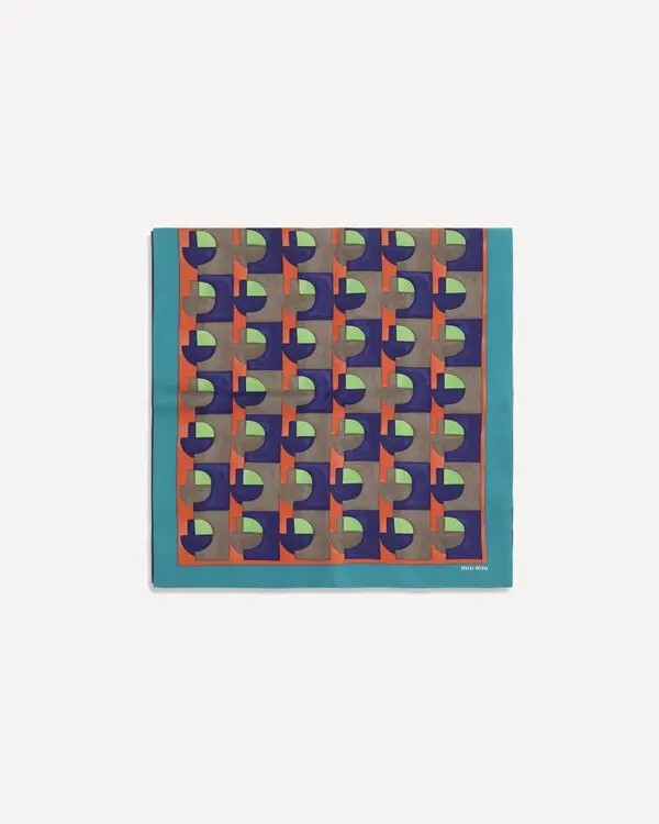 Miu Miu Geometric Print Scarf