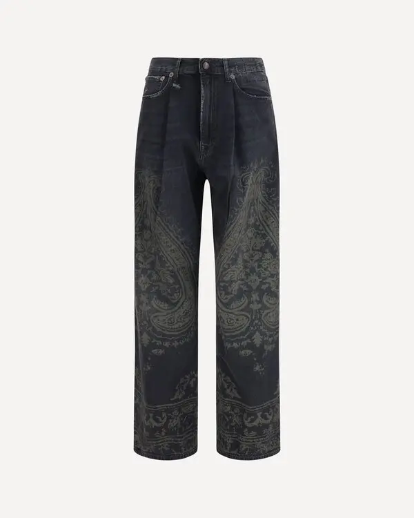 R13 Damon Wide Leg Jeans