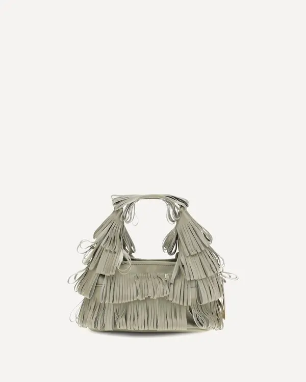 LA MILANESA Capucine Fringed Handbag