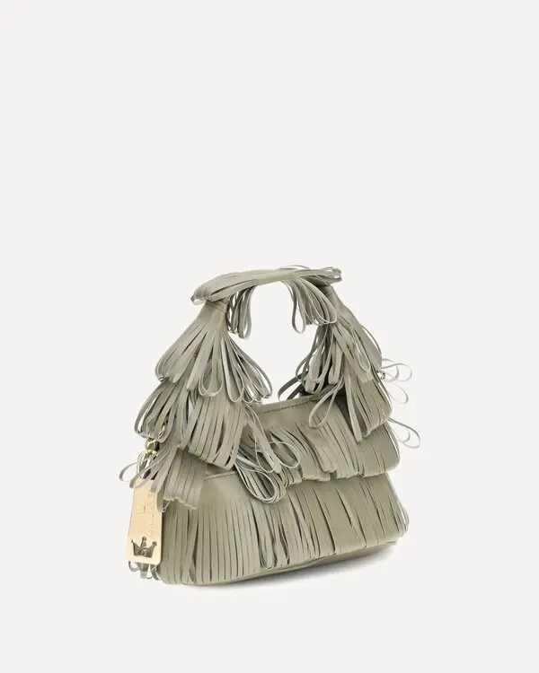 LA MILANESA Capucine Fringed Handbag