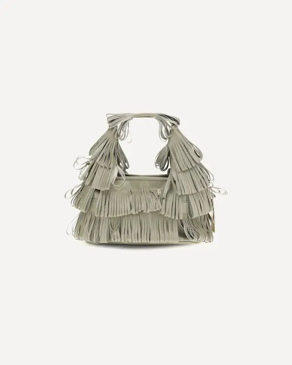LA MILANESA Capucine Fringed Handbag