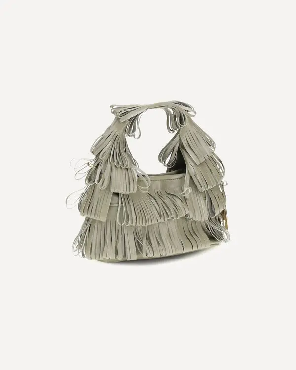 LA MILANESA Capucine Fringed Handbag