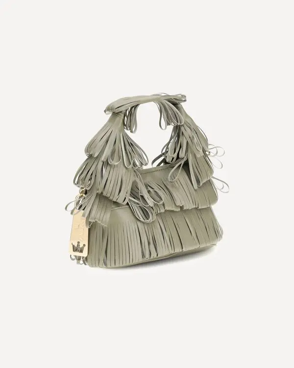 LA MILANESA Capucine Fringed Handbag