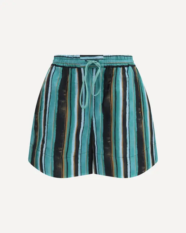 Pinko Arrone Striped Muslin Shorts