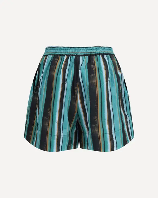 Pinko Arrone Striped Muslin Shorts