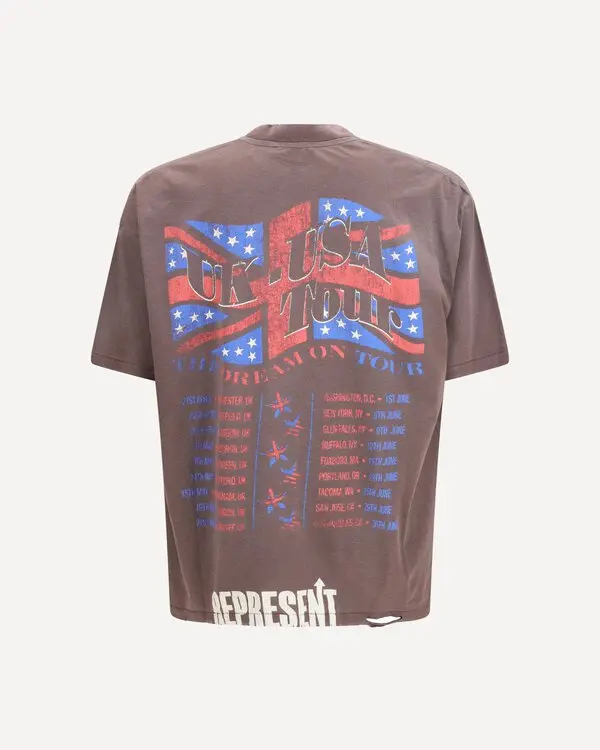 REPRESENT Printed Cotton T-shirt - Black