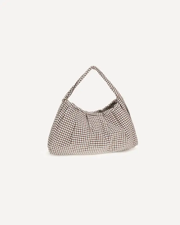 LA MILANESA Aralia Large Shoulder Bag - Brown