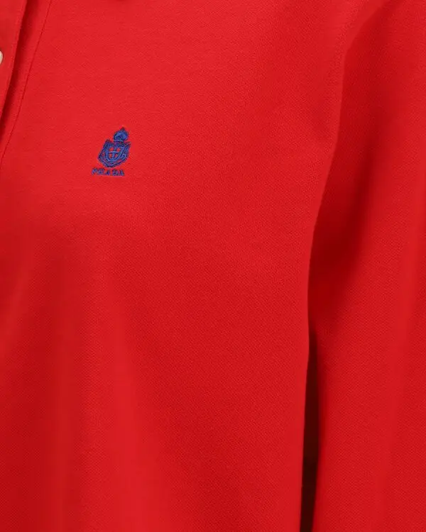 Prada Long-sleeve Cotton Piqué Polo