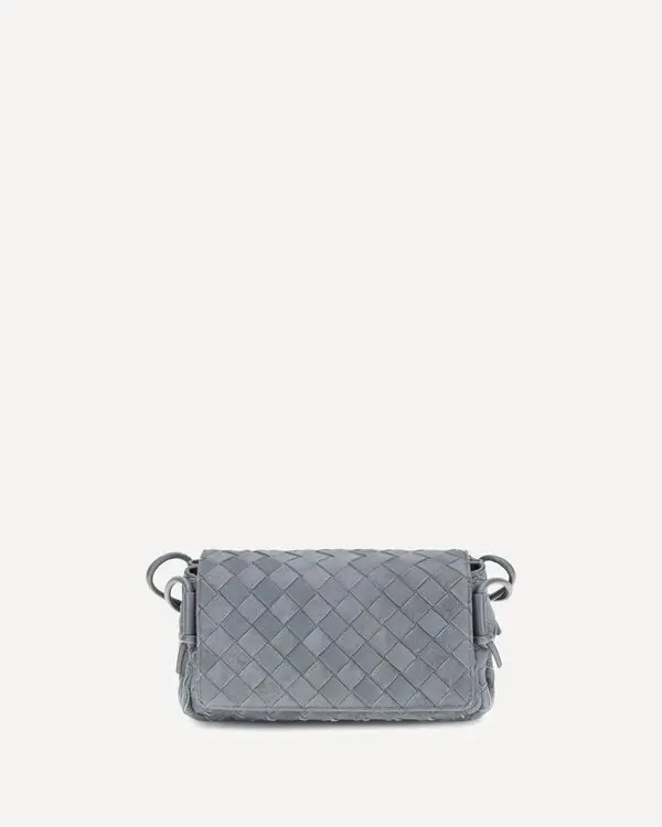 Bottega Veneta Notturno Shoulder Bag - Grey