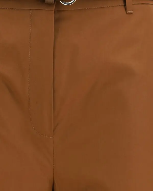 Max Mara Farea" Cotton Poplin Belted Trousers
