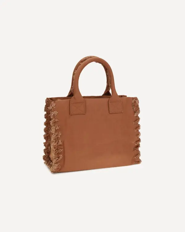 Pinko Canvas Tote Bag - Brown