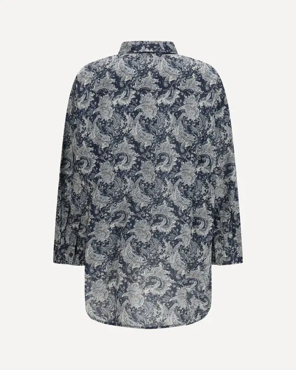 R13 Pintuck Drop Neck Shirt