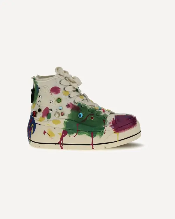 R13 High Top Platform Sneakers - Multicolour