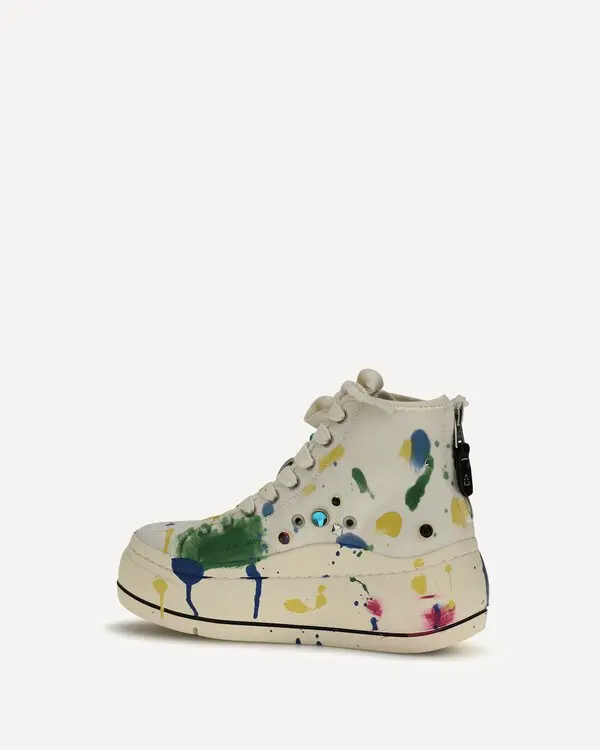 R13 High Top Platform Sneakers