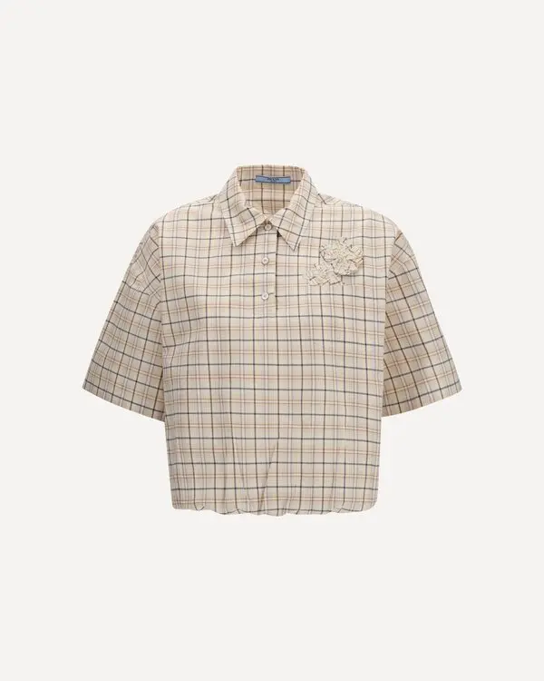 Prada Checked Poplin Shirt
