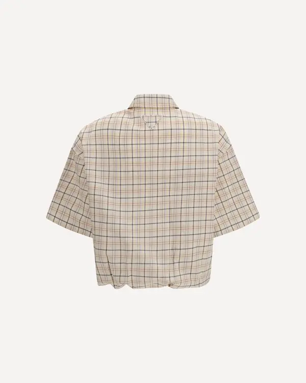 Prada Checked Poplin Shirt
