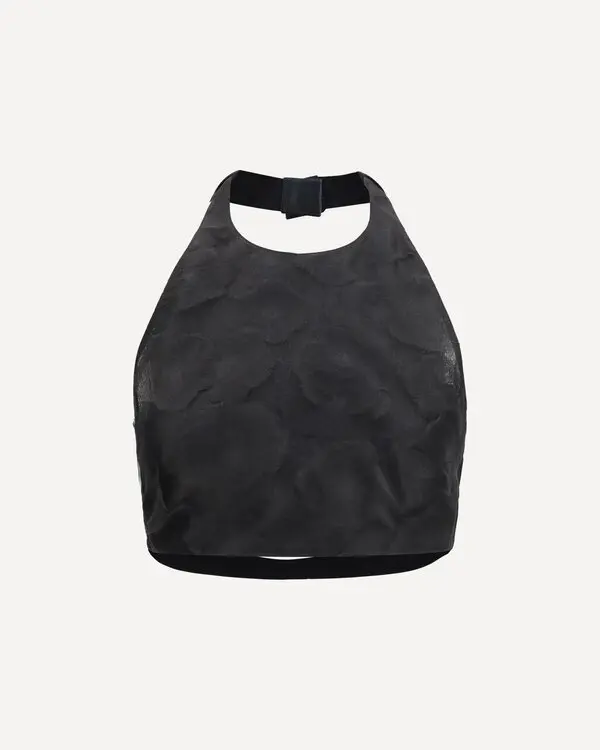 Max Mara Fumetto Cropped Top - Black