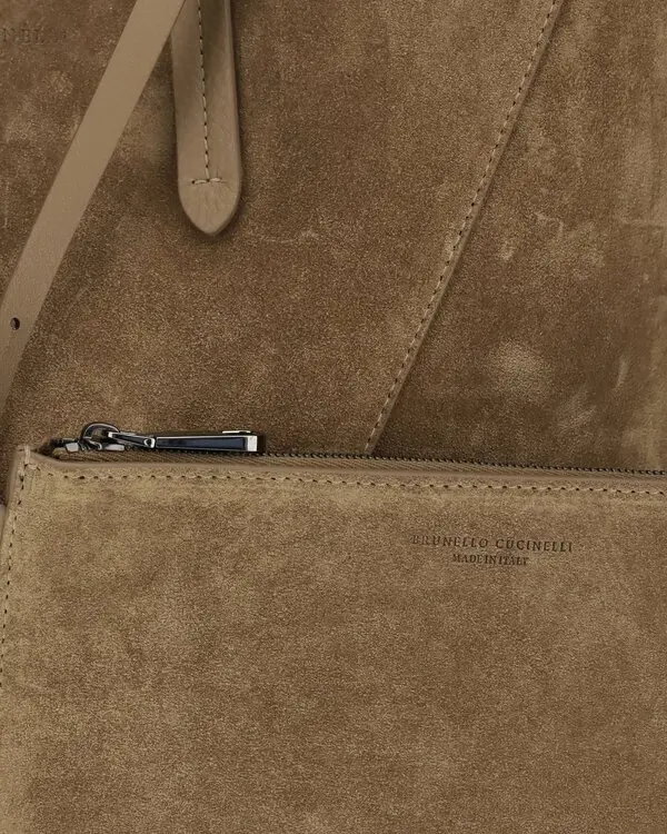Brunello Cucinelli Suede Bc Tote Bag