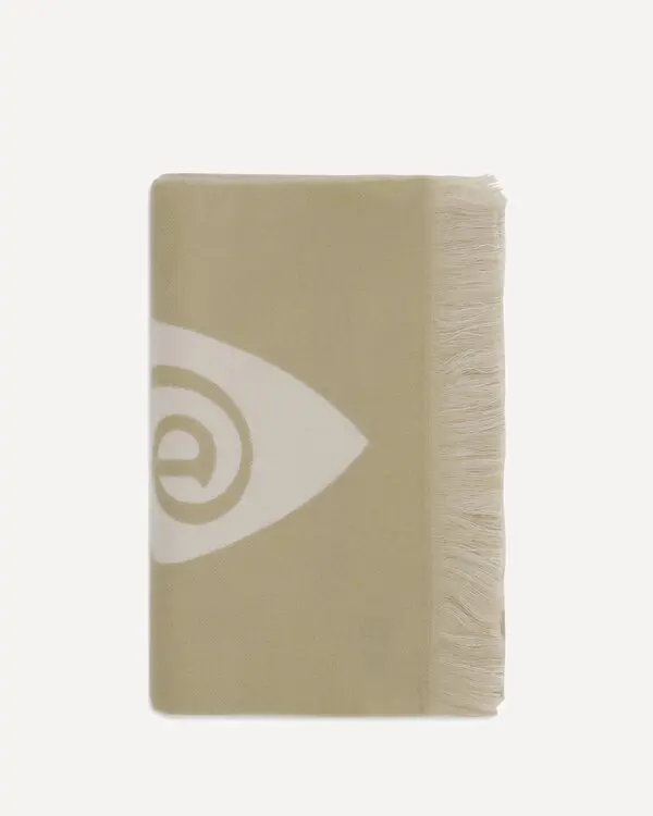 Burberry Logo Wool Scarf