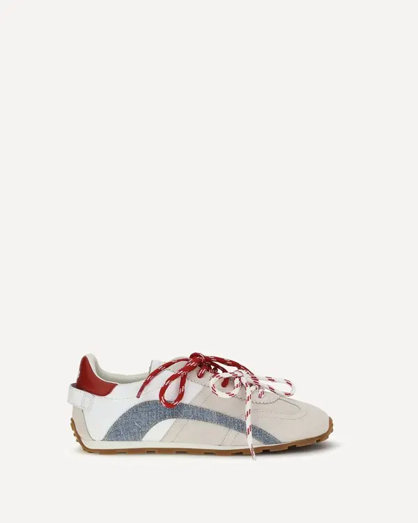 Dsquared2 Leather And Suede Lace-up Sneakers - Multicolour