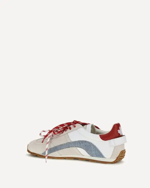 Dsquared2 Leather And Suede Lace-up Sneakers - Multicolour