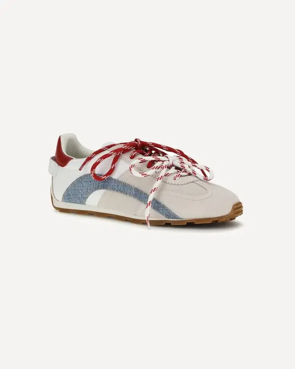 Dsquared2 Leather And Suede Lace-up Sneakers - Multicolour