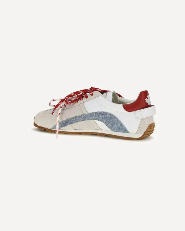 Dsquared2 Leather And Suede Lace-up Sneakers - Multicolour