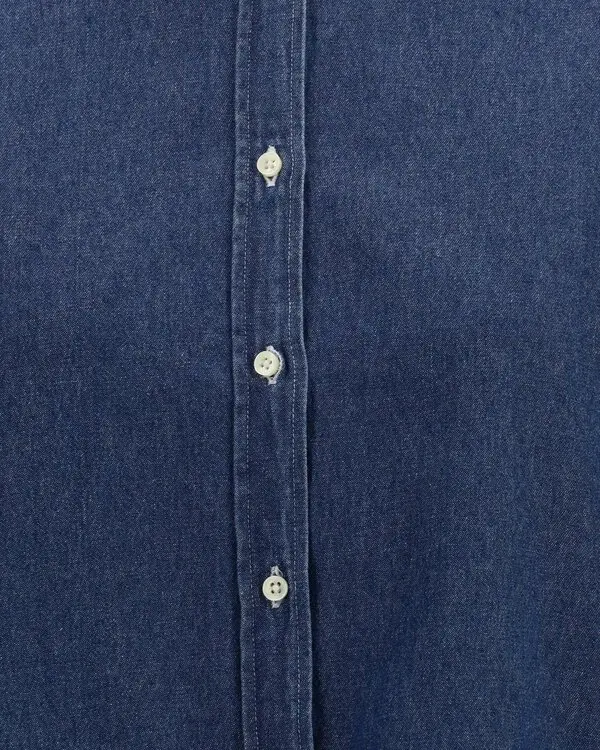 DEPERLU Cotton Shirt - Blue