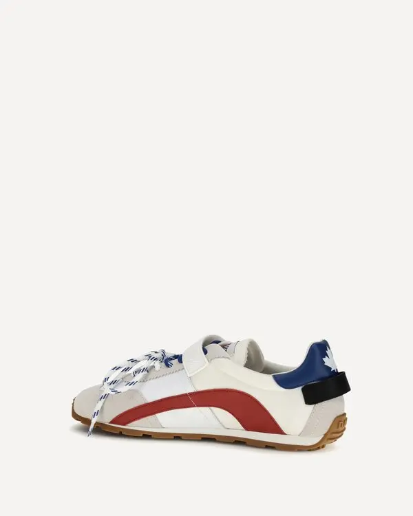 Dsquared2 Dc-642 Suede And Leather Sneakers - Multicolour